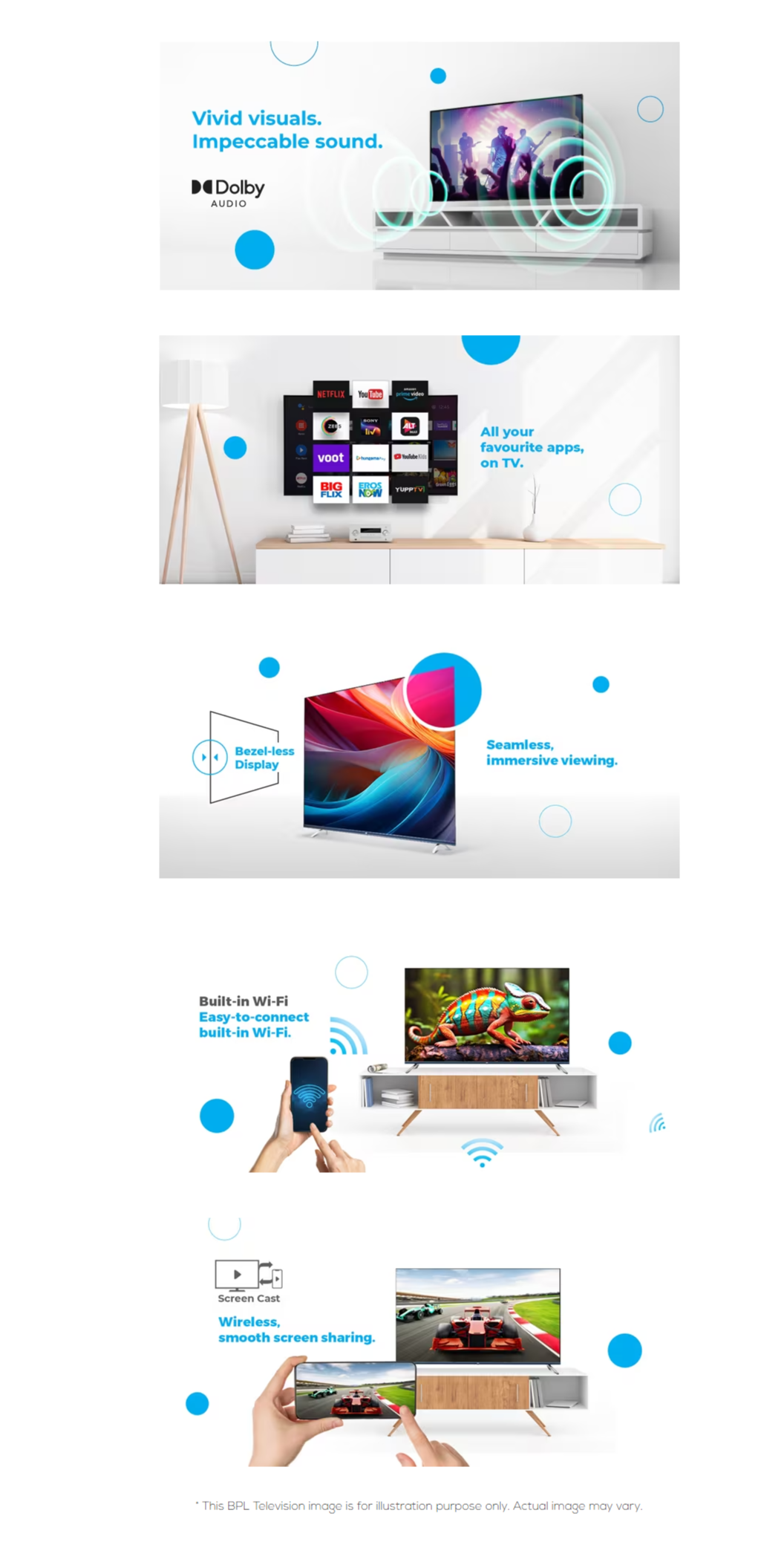 Buy, Shop, Compare BPL 80 cm 32 Inch HD Webos Smart TV with Dolby Audio ...